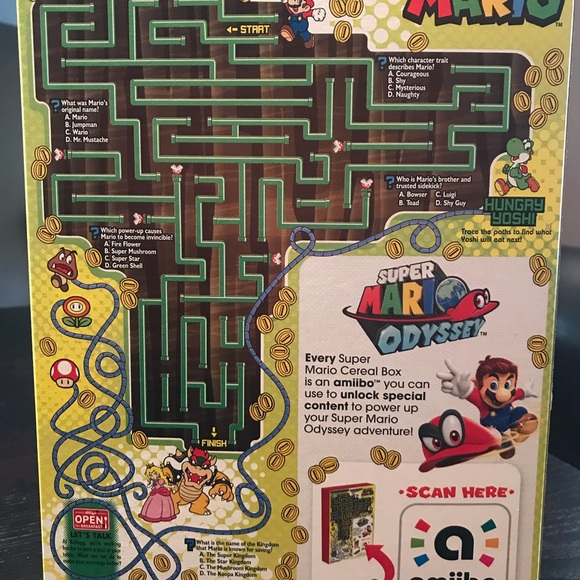 Other | Limited Edition Super Mario Cereal Box | Poshmark